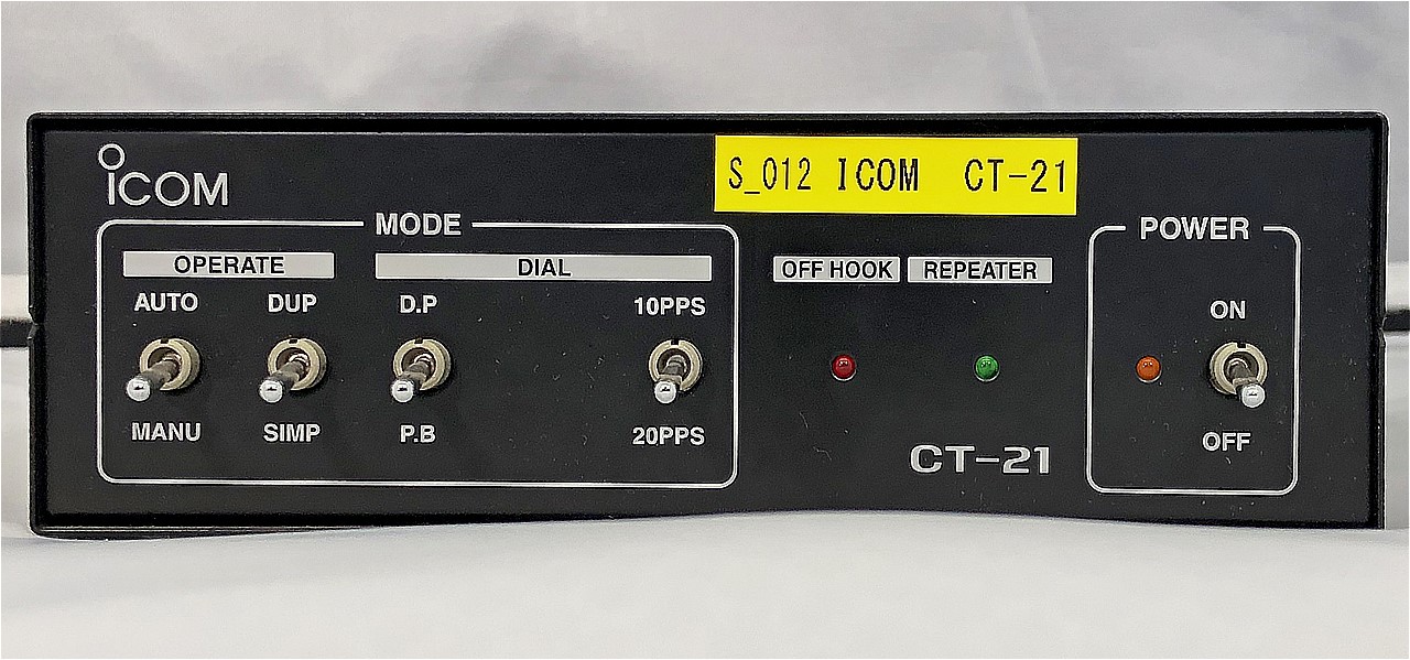 ICOM CT-21 PHONE ACCESS UNIT俗にいうフォーンパッチユニット？ 美品 | 【MUSENモール】ホビーと無線の総合ショッピングモール